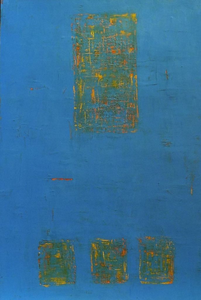 cold wax & oil works @ Mary Stratton