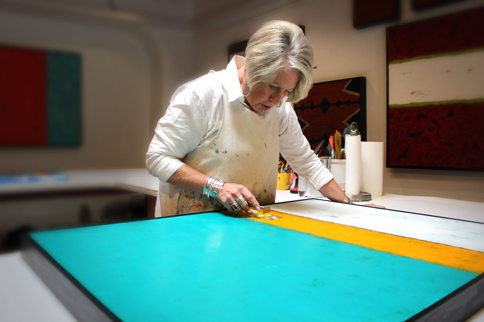 cold wax & oil info @ Mary Stratton