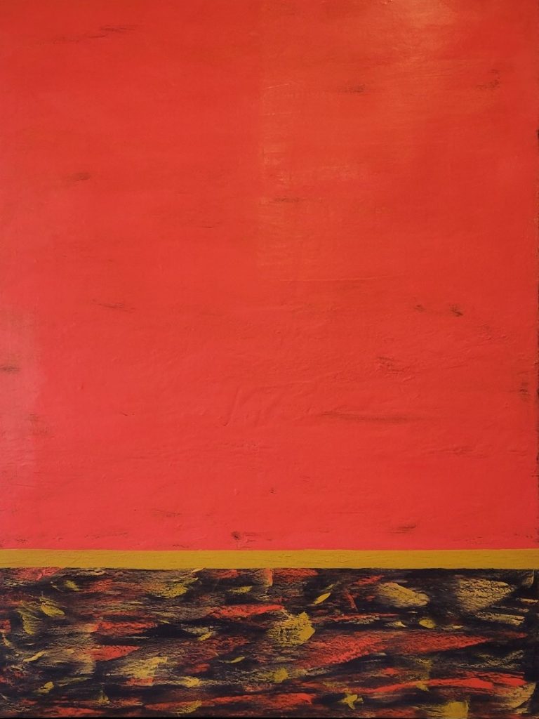 cold wax & oil works @ Mary Stratton