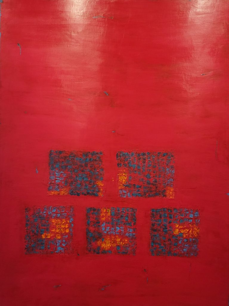 cold wax & oil works @ Mary Stratton